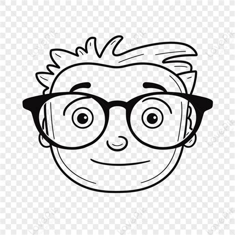 성인 소녀 만화 남성 얼굴 안경 색칠 페이지 Eps 파일 개요 스케치 드로잉 벡터시력 관리두꺼운 선 Png 일러스트 무료 다운로드 Lovepik