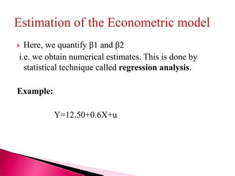 Methodology Of Econometrics Hypothesis Testing Pptx