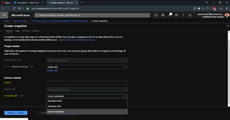 Restore Azure Vm Using Snapshot Managed Disk Communication Square