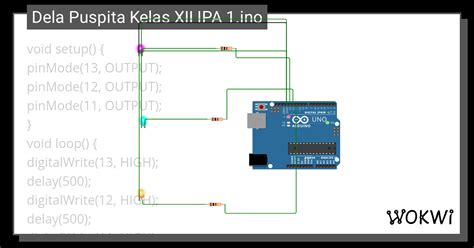 Dela Puspita Kelas Xii Ipa O Wokwi Esp32 Stm32 Arduino Simulator