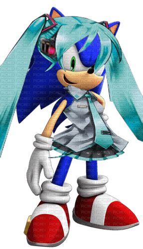Sonic In Miku Cosplay Sonic Hatsune Miku Free PNG PicMix