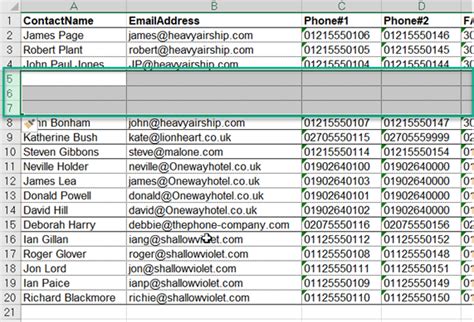 Insert Blank Rows In Excel Universal Solutions Business