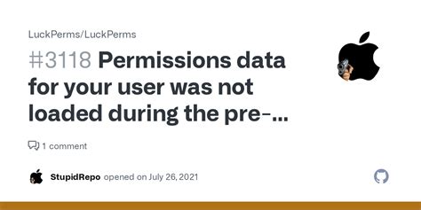 Permissions Data For Your User Was Not Loaded During The Pre Login Stage This Is Likely Due To