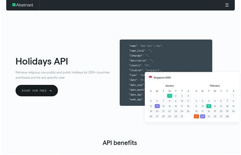 Abstract Public Holidays Api Apislist