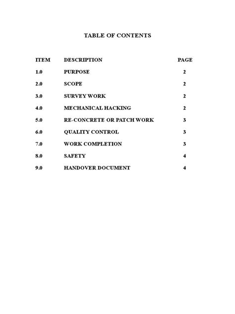 Method Statement For Building Concrete Wall Hacking Occupational Safety And Health