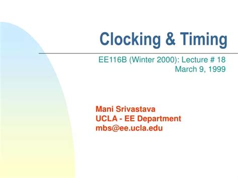 PPT Clocking Timing PowerPoint Presentation Free Download ID 4060103