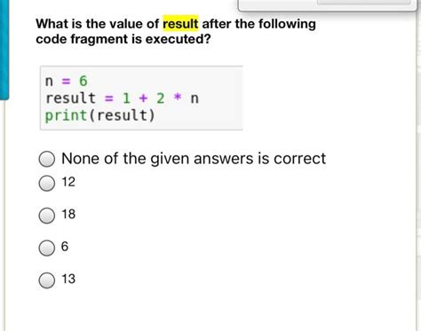 Solved What Is The Expected Outcome Of The Following Python