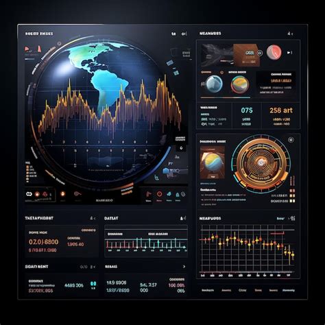 Premium Photo Web Dashboard Technical Analysis Dashboard With