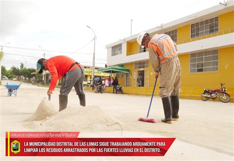 Limpieza De Nuestro Distrito Municipalidad Distrital De Las Lomas