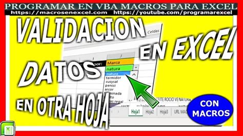 532 ️ Como Crear Lista De Validacion🔥 Datos En Otra Hoja Con Macro