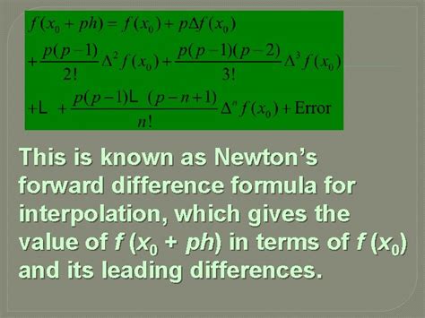 Numerical Analysis Topic Interpolation Definition Interpolation Is The