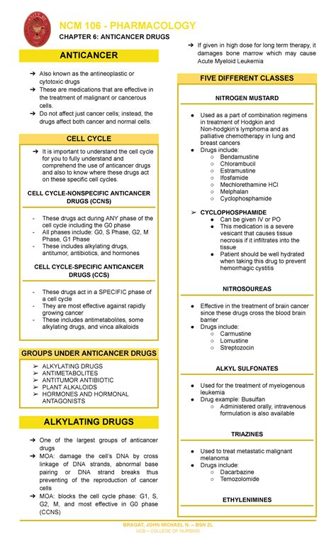Anticancer Drugs Pharma Notes CHAPTER ANTICANCER DRUGS ANTICANCER Also Known As The