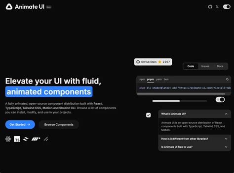 animate ui tailwind resources