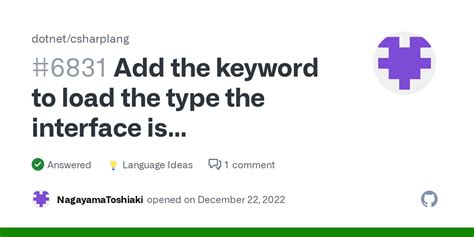 Add The Keyword To Load The Type The Interface Is Implemented · Dotnet