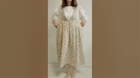 아양상점 플라워 투웨이 원피스and앞치마 꽃무늬앞치마 원피스형앞치마 여름원피스 여름앞치마 Youtube