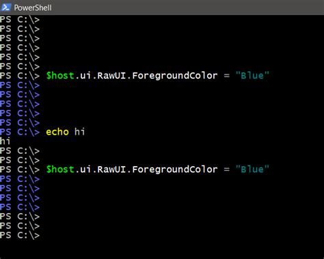 Command Line Powershell Syntax Highlighting Overwrites Foreground