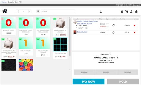 ZX Point Of Sale POS Plugin Zen Cart Expert Development