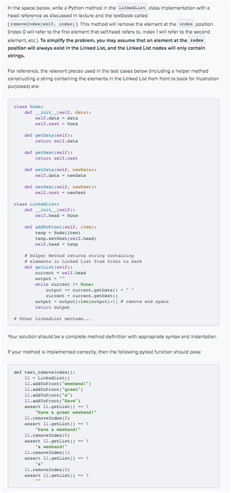 solved in the space below write a python method in the