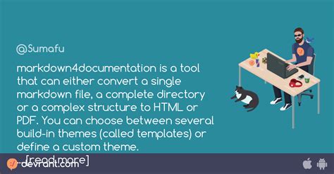 Markdown4documentation Is A Tool That Can Either Convert A Single Markdown File A Complete