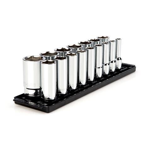 Tekton 1 2 In Drive Deep 6 Point Socket Set 16 Piece Shd92005 The