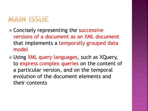 Temporal Queries In Xml Document Archives And Web Warehouses Ppt Download