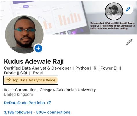 Dataanalytics Linkedin Gratitude Alwayslearning Kudus Adewale Raji