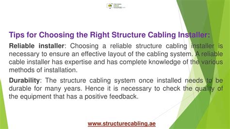 Ppt What Should Be Considered When Looking For A Structured Cabling Installer Powerpoint