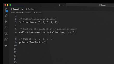 Basic Example Of Php Function Collectionmodifysort