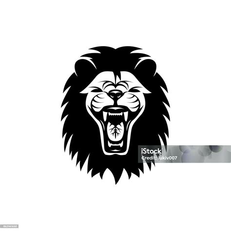 벡터 사자 머리 얼굴 복고풍 아이콘 엠 블 럼 배지 라벨 템플릿 및 T셔츠 빈티지 디자인 요소 흰색 배경에 고립 0명에 대한 스톡 벡터 아트 및 기타 이미지 Istock