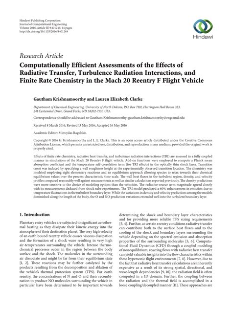 Pdf Computationally Efficient Assessments Of The Effects Of Radiative Transfer Turbulence