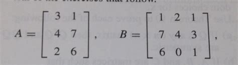 Solved Find 2 Times 2 Matrices A And B Such That A And B