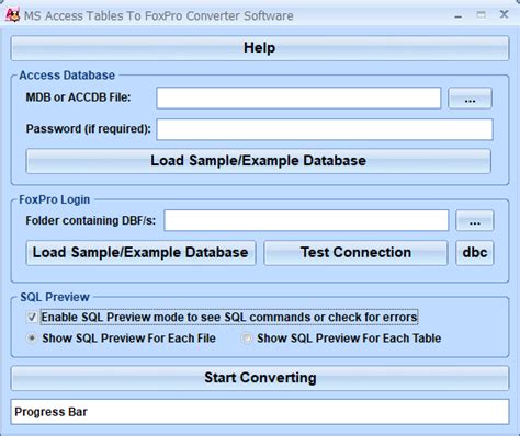 Ms Access Tables To Foxpro Converter Software
