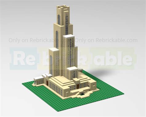 Lego Moc 242579 Cathedral Of Learning By Sixf00t4 Rebrickable Build