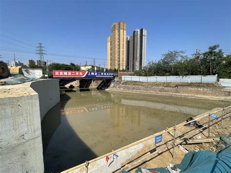 河道已拓宽郑州金水河沿河路改造项目一期完工 河南一百度
