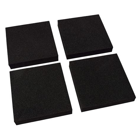 Xcel Set Of 4 Black Multi Purpose Anti Vibration Pads Protection For Furniture