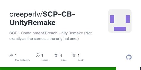GitHub Creeperlv SCP CB UnityRemake SCP Containment Breach Unity Remake Not Exactly As The