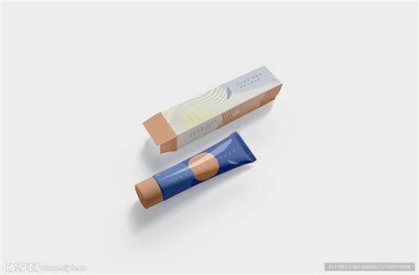 牙膏软管包装盒样机设计图 包装设计 广告设计 设计图库 昵图网