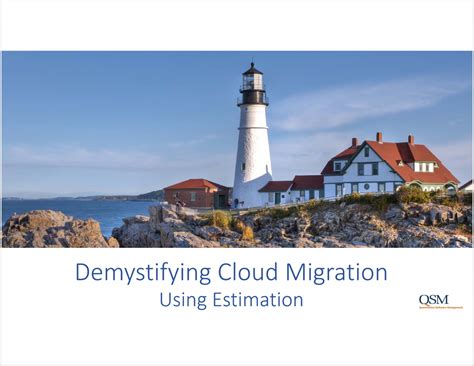 Webinar Replay Demystifying Cloud Migration Using Estimation Qsm