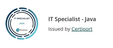 Java Itspecialist Certiport Technicalhub Techodyssey Careerachievement Umesh Hemanth