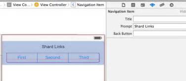 Ios Adding Segment Controller On Navigation Bar In The Second Row