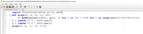 Quick Parametric Curves Designcoding