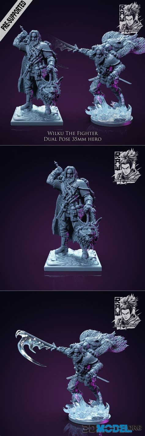 3d Model Shainda The Bard Idle And Action Pose Printable