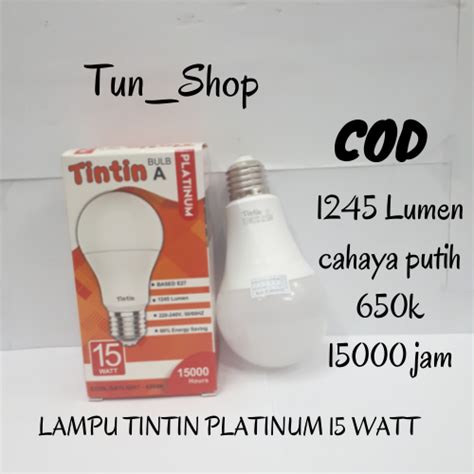 Lampu Led Tintin Platinum Watt Putih Lampu Tintin Platinum Watt Tintin Watt Lampu