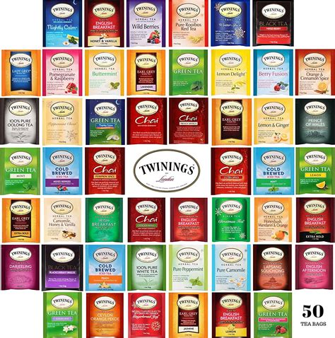 Twinings Assorted Tea Bags Variety Pack Breakfast Decaffeinated
