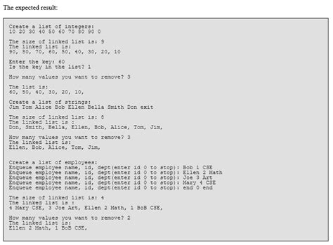 solved program only needs linkedlist cpp the class file