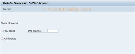 MC N SAP Tcode Delete Forecast Versions