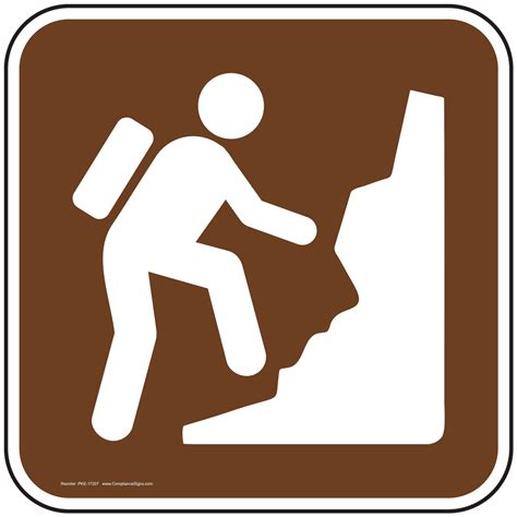 Hiking Trail Signs And Symbols