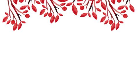 붉은 잎 가지 열매가 있는 가을 배너 소셜 네트워크 및 인쇄물 디자인을 위한 수채화 그림 11월의 계절 장식 10월에 대한 스톡 벡터 아트 및 기타 이미지 Istock