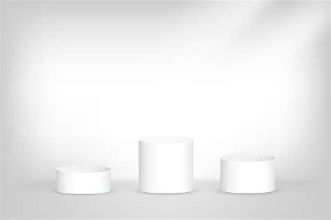 연단 무대와 햇빛이 있는 회색 스튜디오 배경 미니 멀 벡터 일러스트 레이 션 0명에 대한 스톡 벡터 아트 및 기타 이미지 0명 3차원 형태 경쟁 Istock