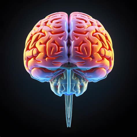 Premium Ai Image Human Brain 3d Rendering